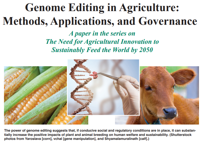 CAST Issue Paper: Genome Editing in Agriculture: Methods, Applications ...